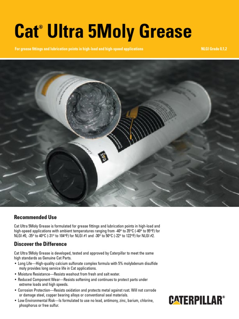 CAT-GRASA-Cat®Ultra 5moly Grease | PDF | Corrosion | Physical Sciences