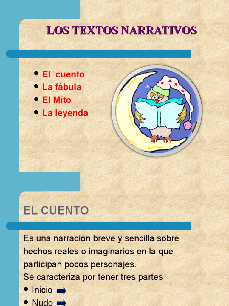 Tipos de Textos Narrativos: Guía Breve | PDF | Ficción general