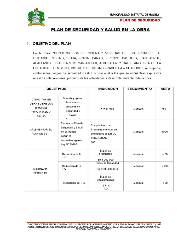 Plan de Seguridad y Salud en Obra | PDF | La seguridad