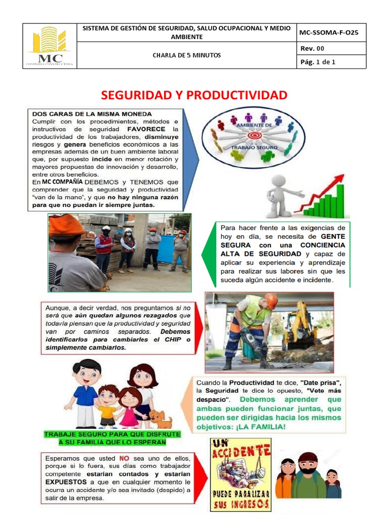 Charlas de 5 Min-1 | PDF | Seguridad y salud ocupacional | La seguridad
