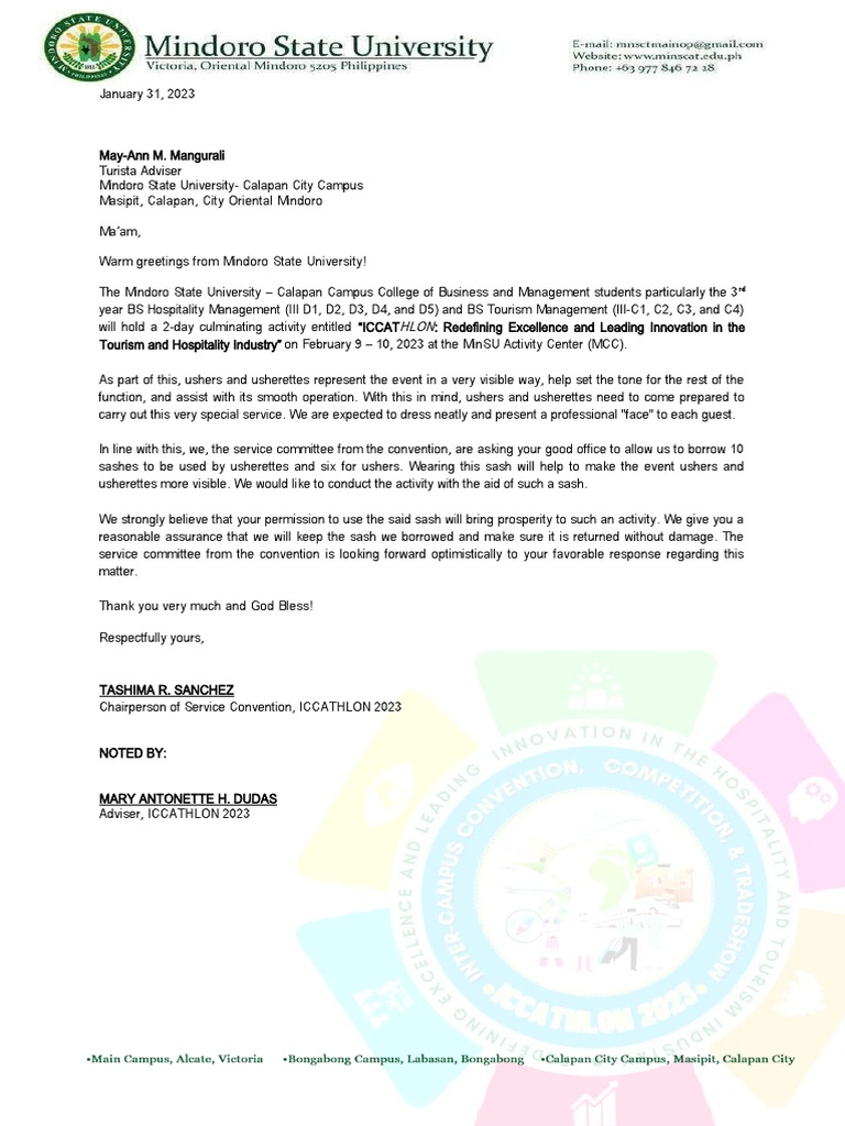 Service Letter From Convention 1 | PDF
