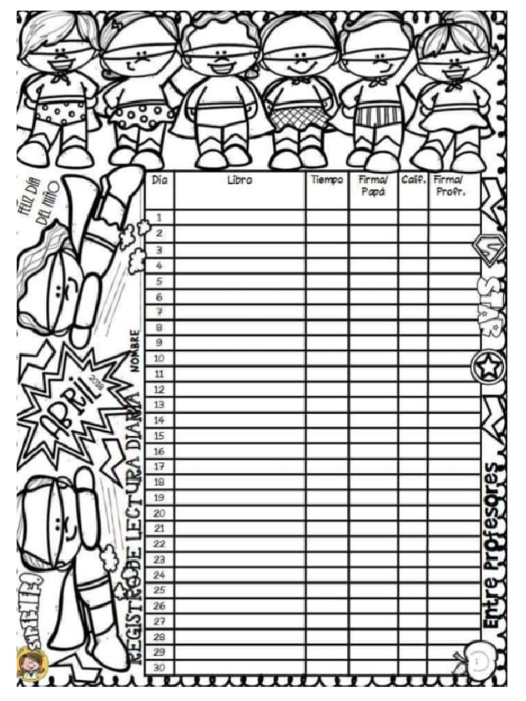 Registro de Lecturas de Abril | PDF