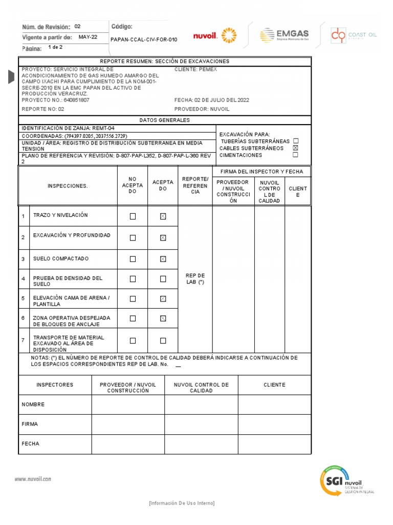 02 Papan-Ccal-Civ-For-010 R2 X | PDF