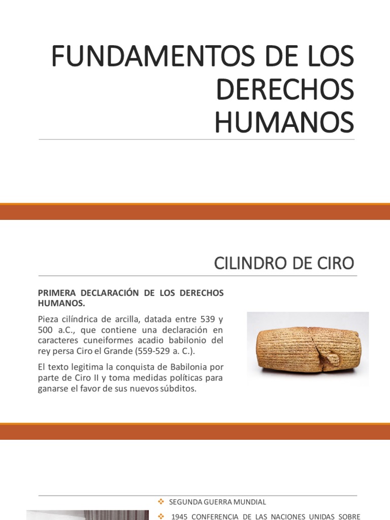 Fundamentos de los Derechos Humanos | PDF | Derechos humanos | Derechos