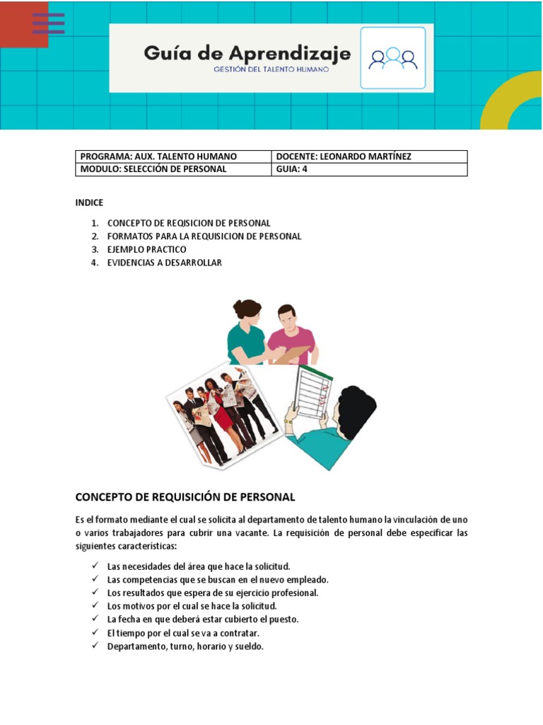 PDF Guia 5 Requisicion de Personal | PDF PDF Guia 5 Requisicion de Personal | PDF