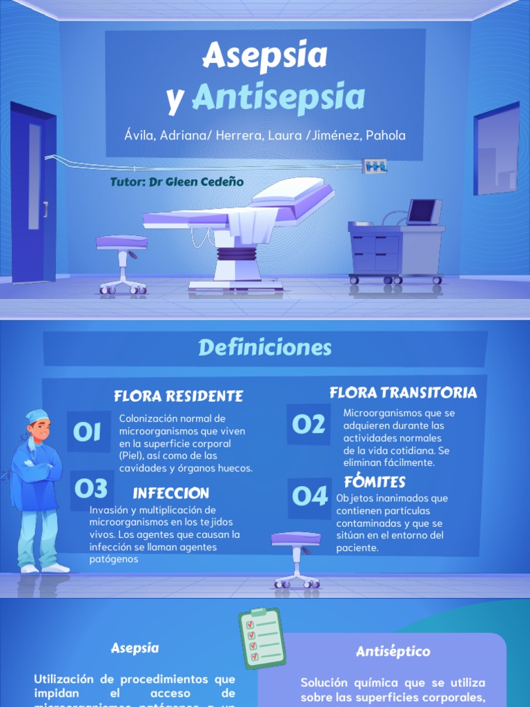 Asepsia y Antisepsia | PDF | Cirugía | Esterilización (Microbiología)