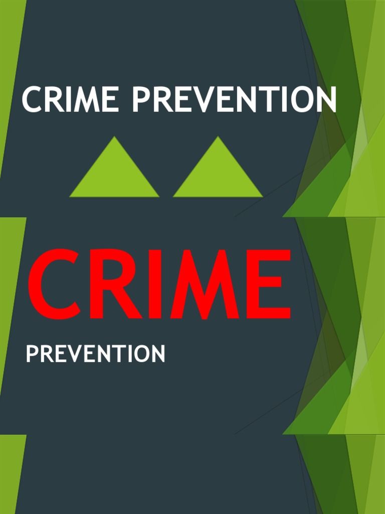 Crime Prevention | PDF | Police | Crime & Violence