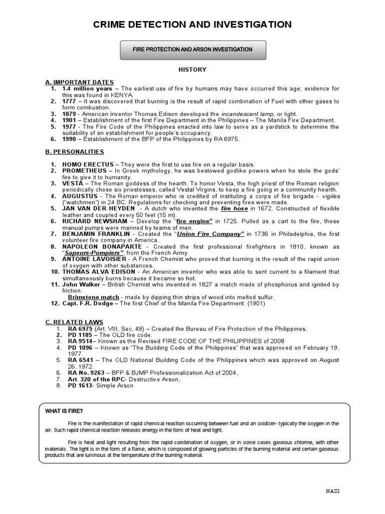 Cdi 6 Fire Technology and Arson Investigation | PDF | Combustion | Fires