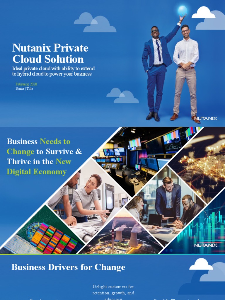 Nutanix First Call Deck For PrivateCloud | PDF | Cloud Computing | Mobile App