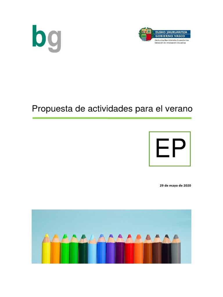 Actividades para El Verano EP | PDF