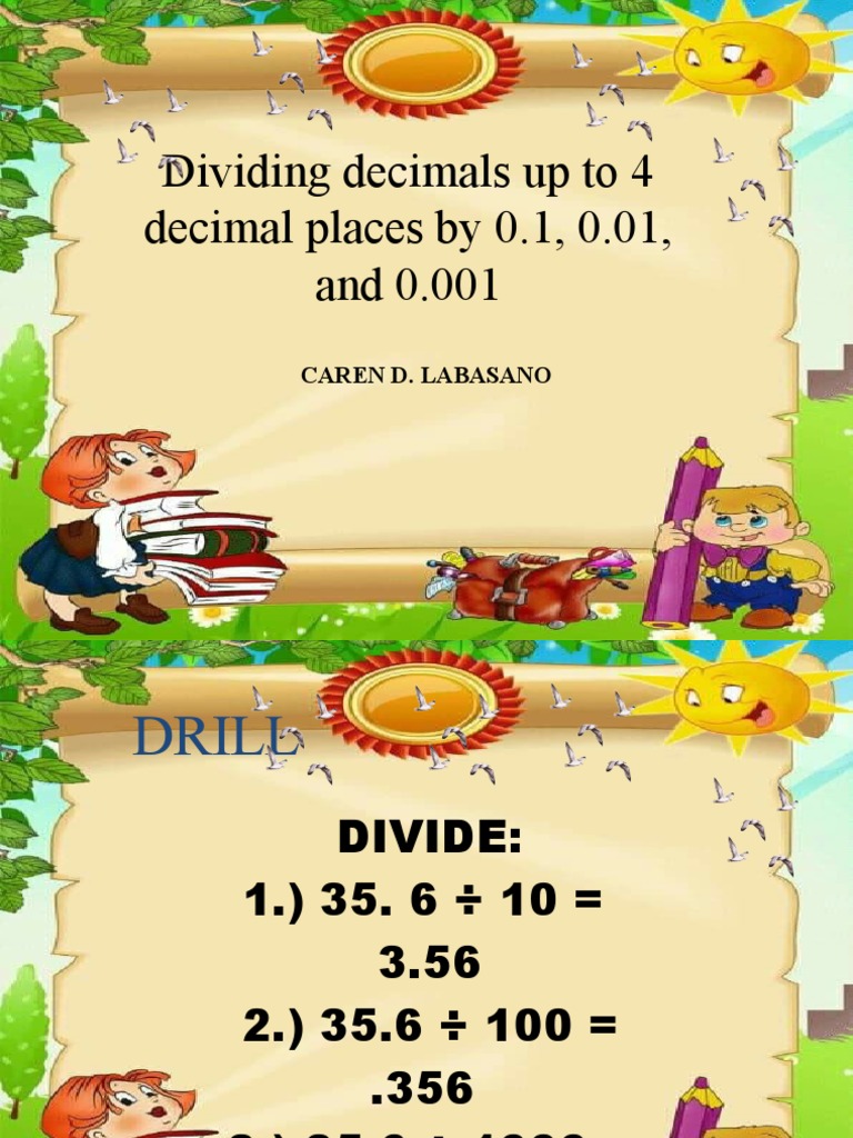 Dividing DECIMALS | PDF | Division (Mathematics) | Mathematics