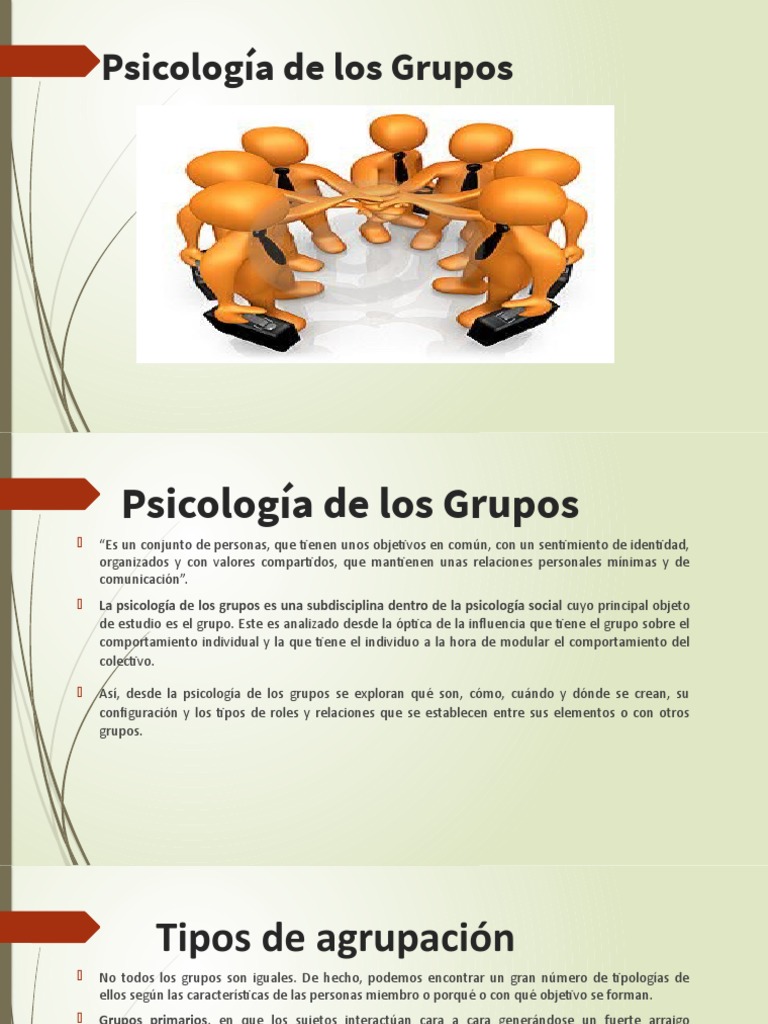 Psicologia de Los Grupos | PDF | Sicología | Liderazgo