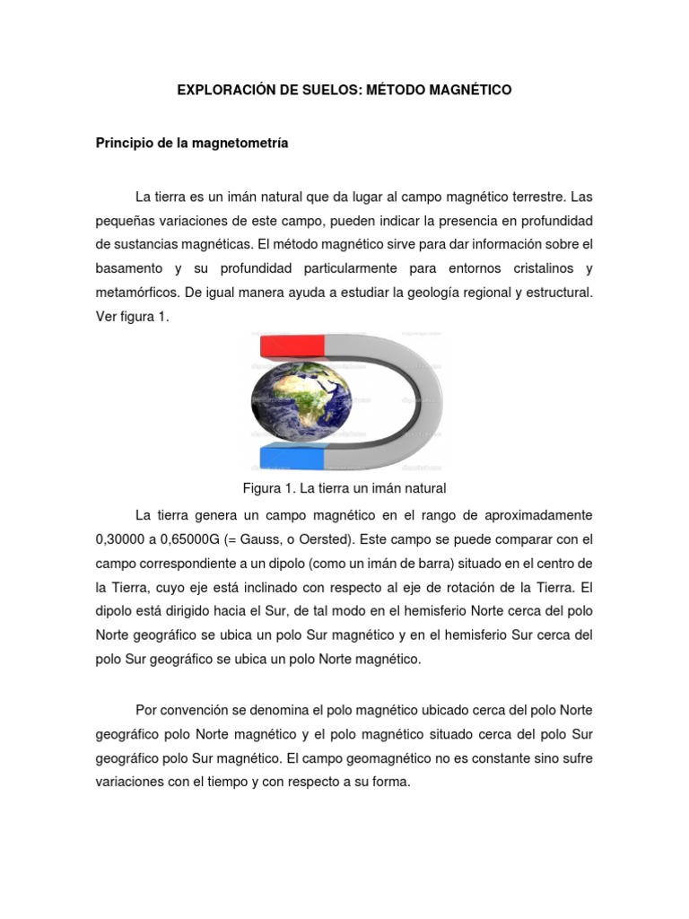 Métodos Geofísicos para Exploración de Suelos 2 | PDF | Campo magnético de la tierra | Campo ...
