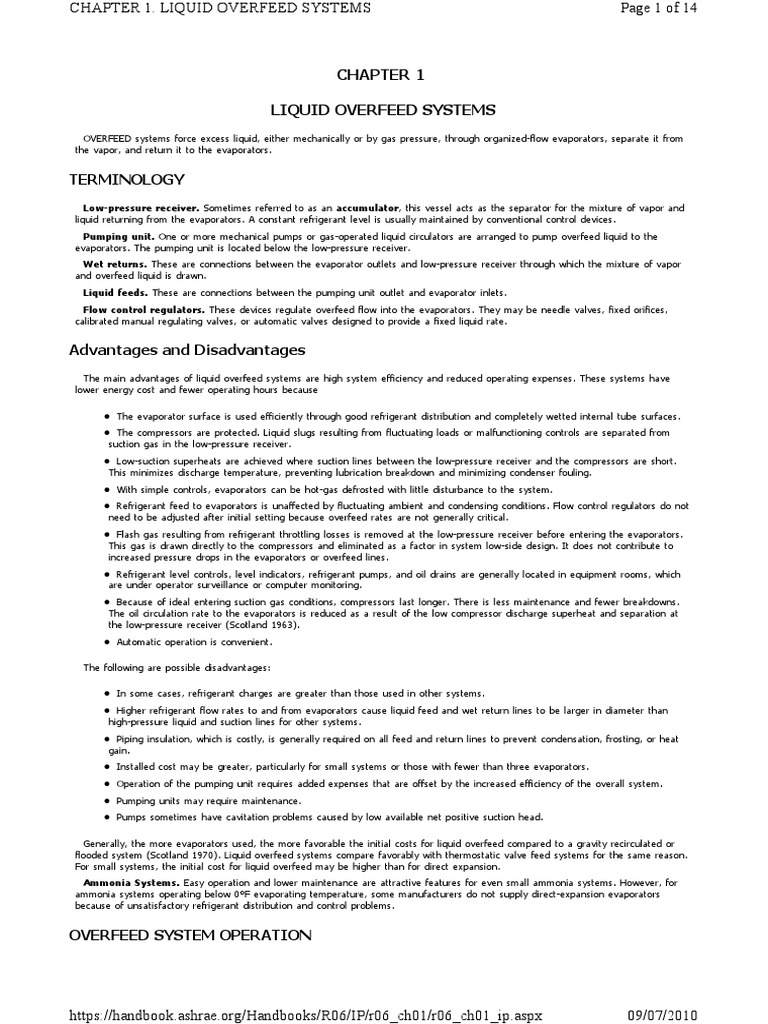 Chapter 1 Liquid Overfeed Systems | PDF | Pump | Valve