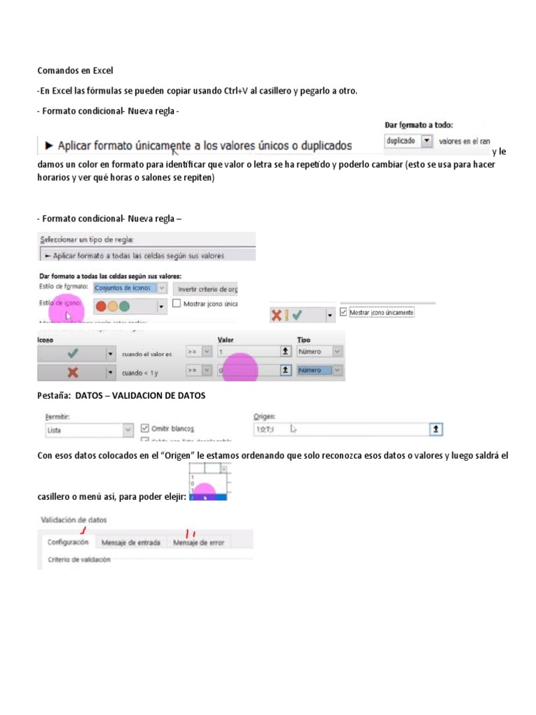 Comandos en Excel 2021 para Docentes | PDF