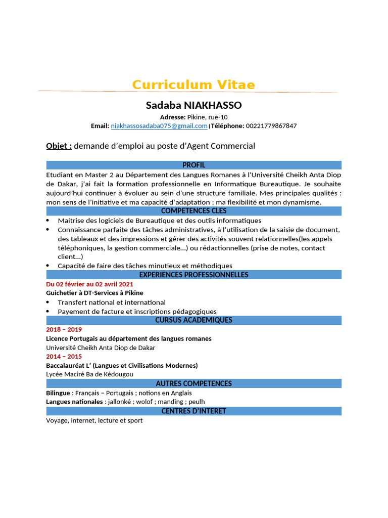 CV Agent Commercial | PDF