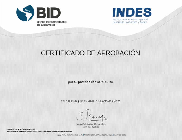 TEPL03 - Certificado de Finalización de Curso | PDF