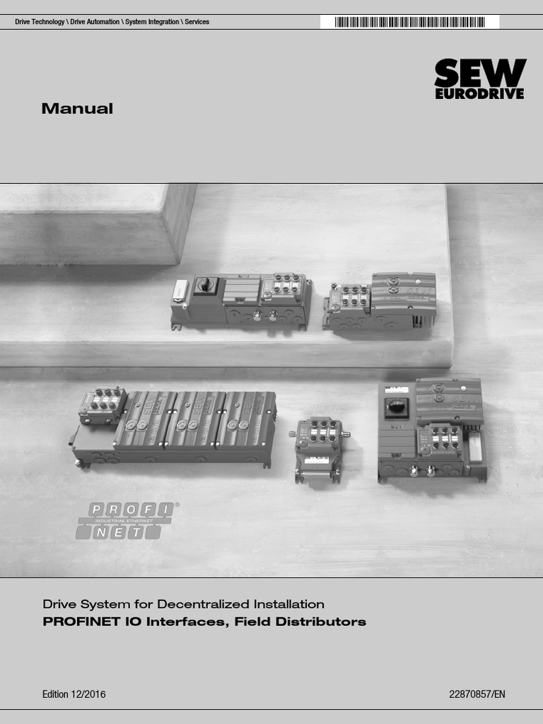 Manual: Drive System For Decentralized Installation PROFINET IO ...