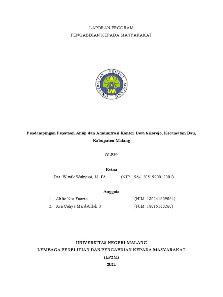 Laporan Proker Asa | PDF