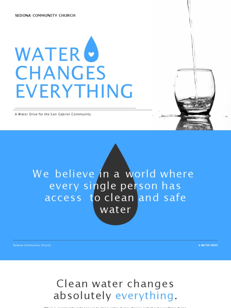 Water Changes Everything: Sedona Community Church | PDF | Drinking ...
