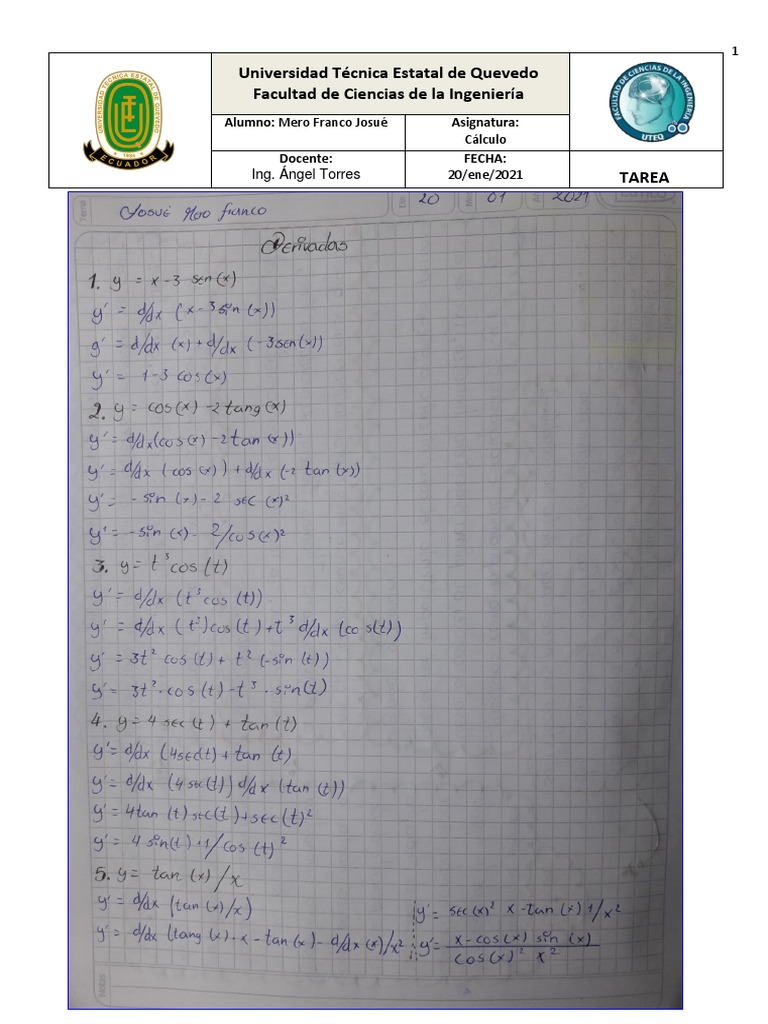 Funciones Trigonométricas-Tarea | PDF