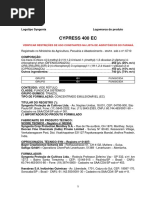 Bula do Fungicida Cypress 400 EC | PDF | Fungicida | Fungo