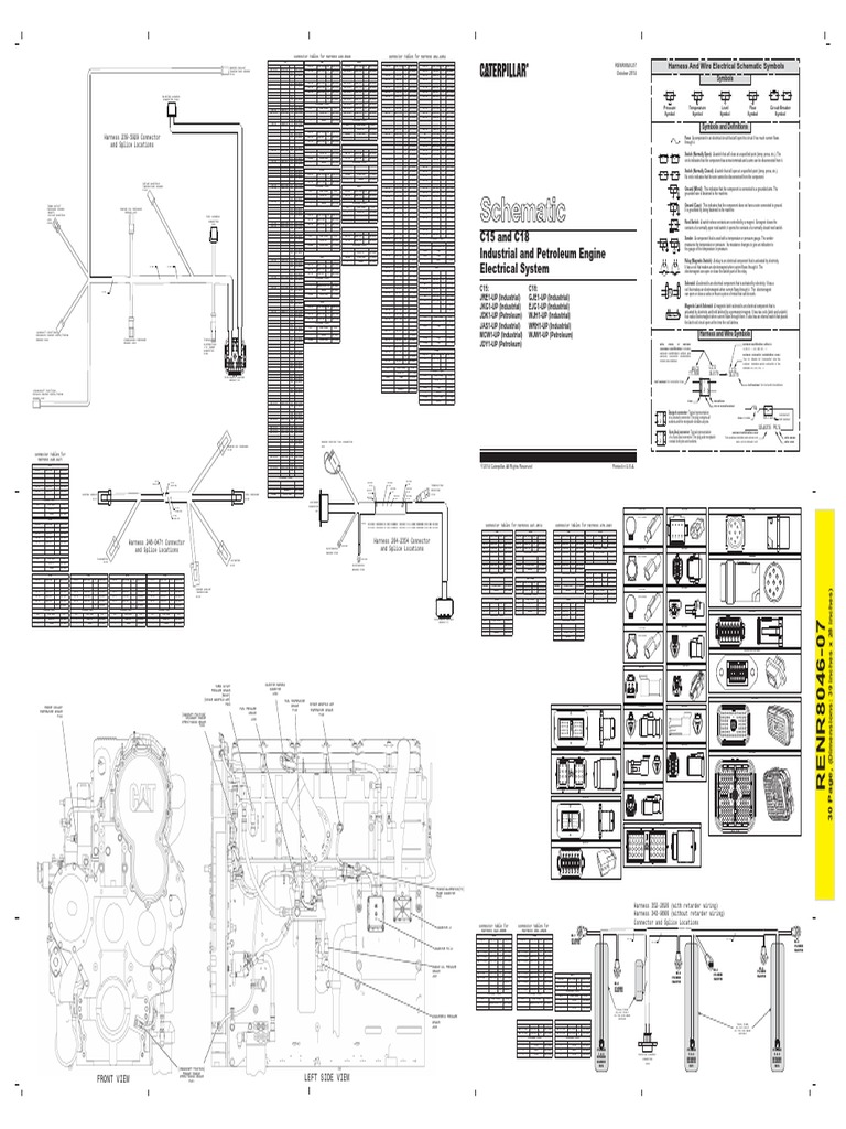 schematic_diagram_C15_and_C18_caterpilar | PDF | Electrical Connector ...