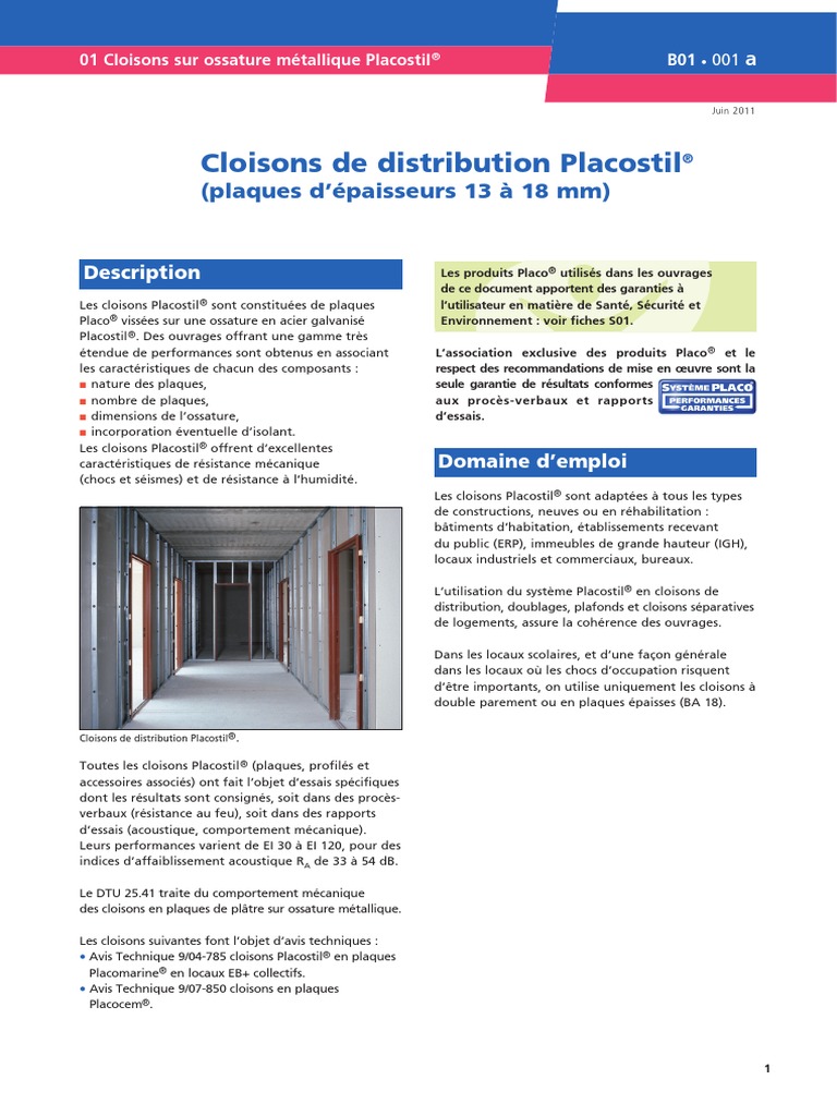 Cloison de Distribution | PDF | Génie parasismique | Génie du bâtiment