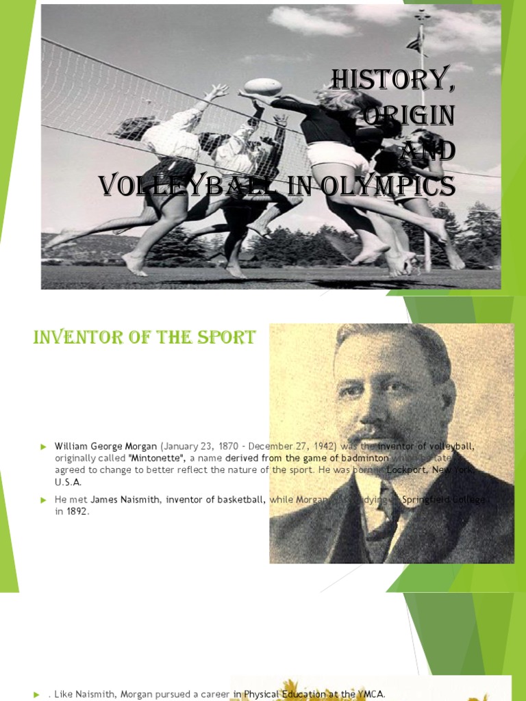William G. Morgan: Volleyball's Inventor | PDF | Sports | Ball Games