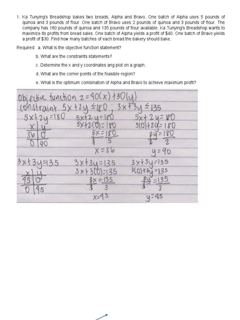 Linear Programming Word Problems | PDF | Mathematical Optimization | Potato