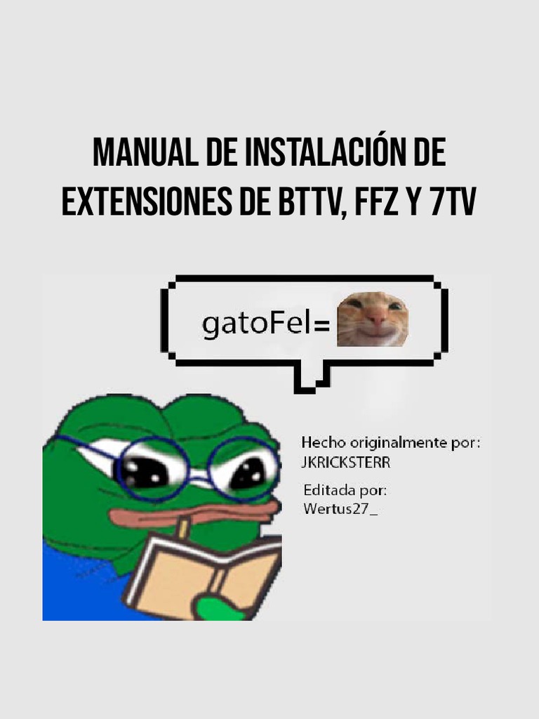 Instalación de Emotes en Twitch: BTTV, FFZ y 7TV | PDF | Chat en linea ...