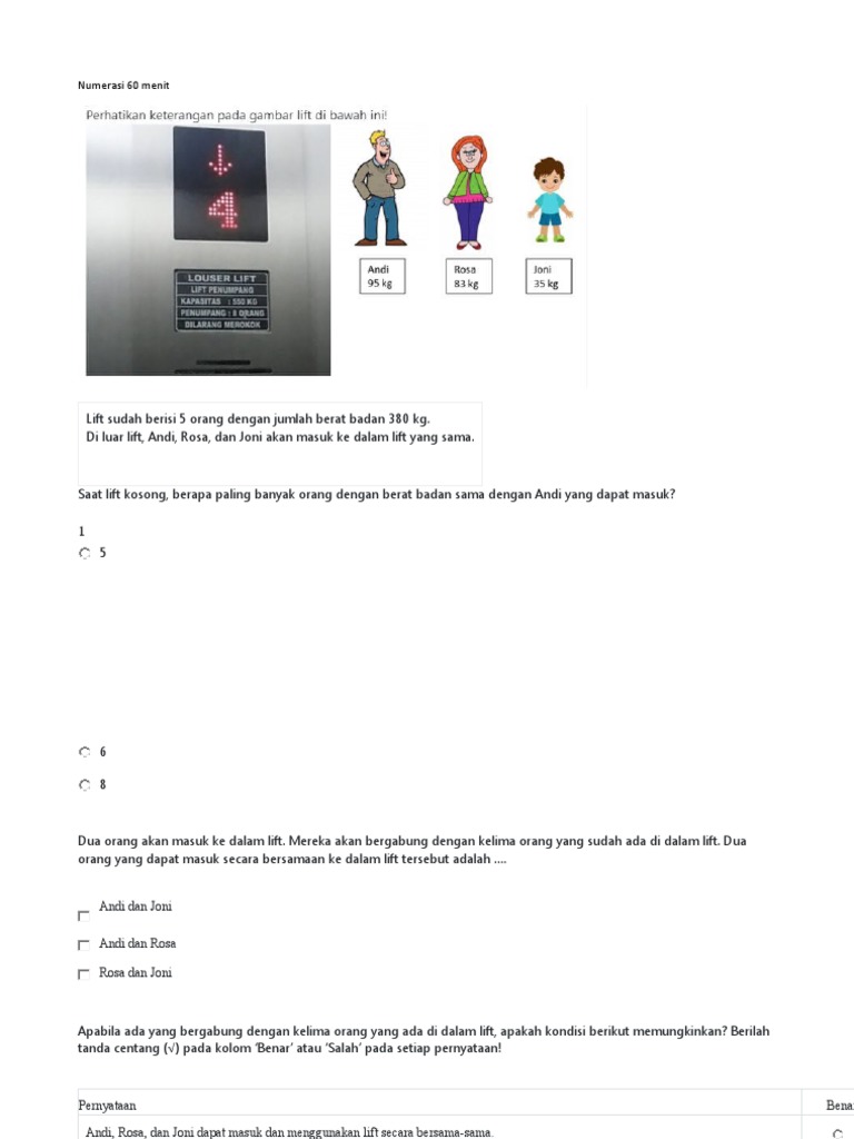 Numerasi 60 Menit | PDF