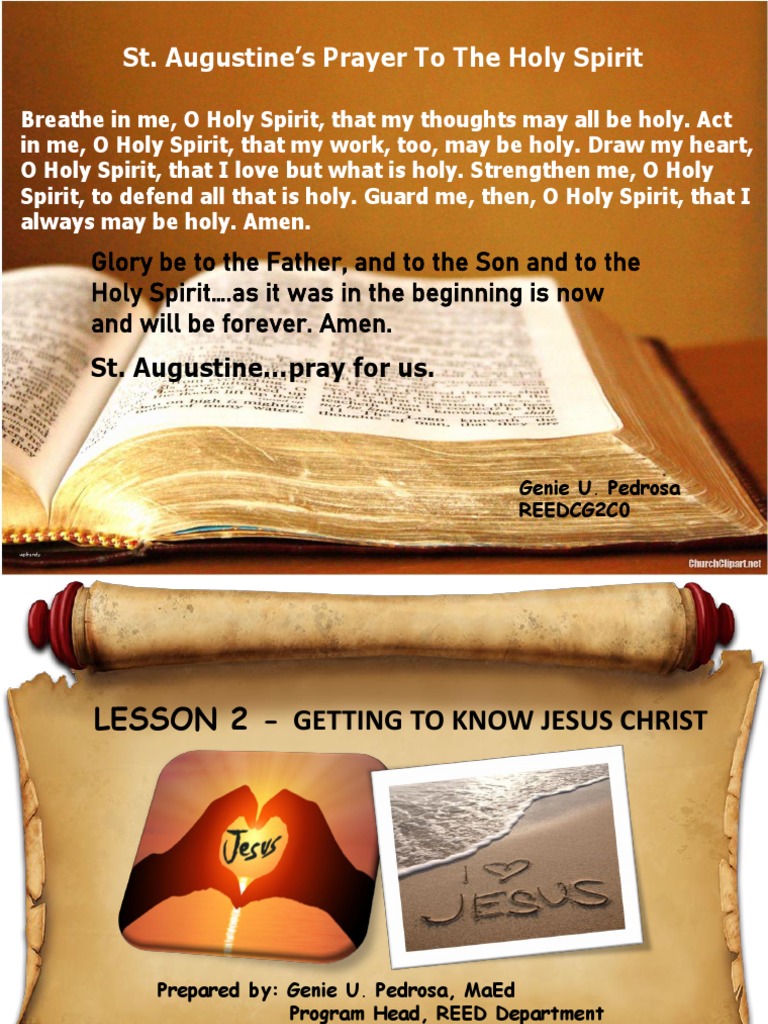 Lesson 2 Getting To Know Jesus Christ 2023 | PDF | Gospels | Jesus