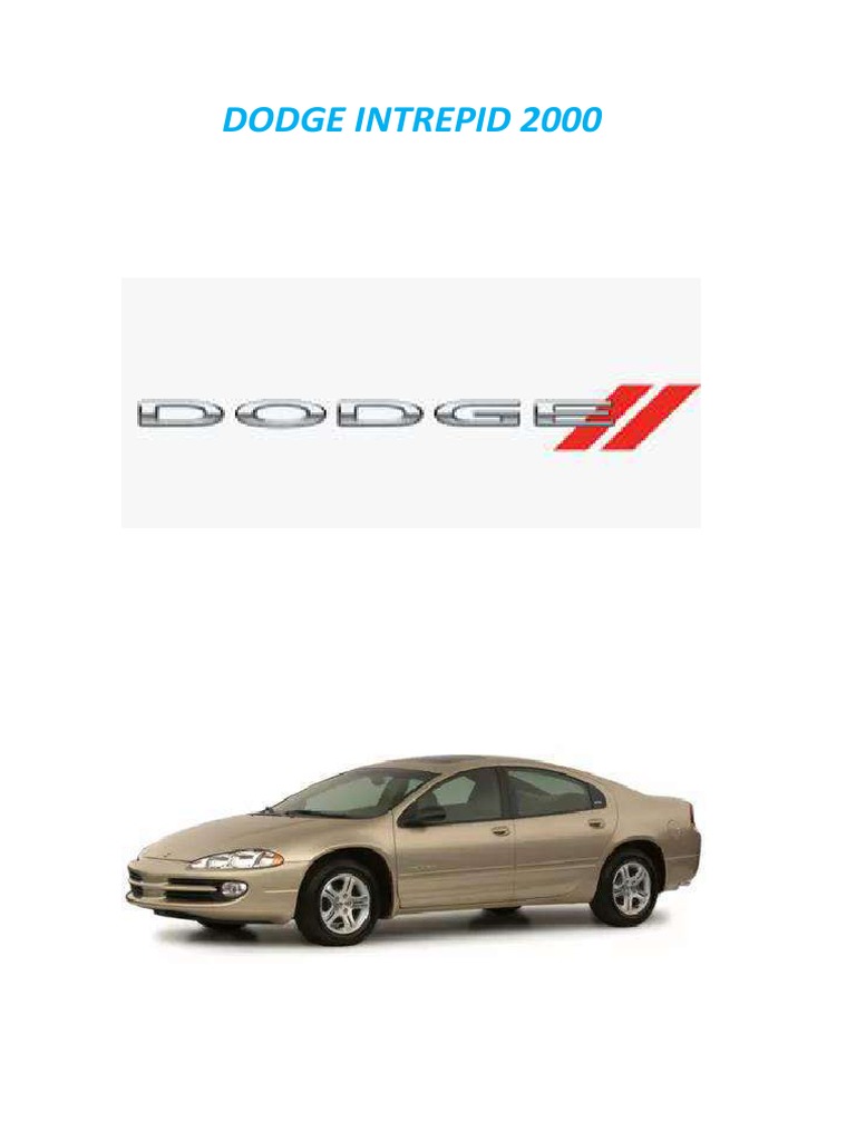 Dodge Intrepid 2000 | PDF | Paint | Screw