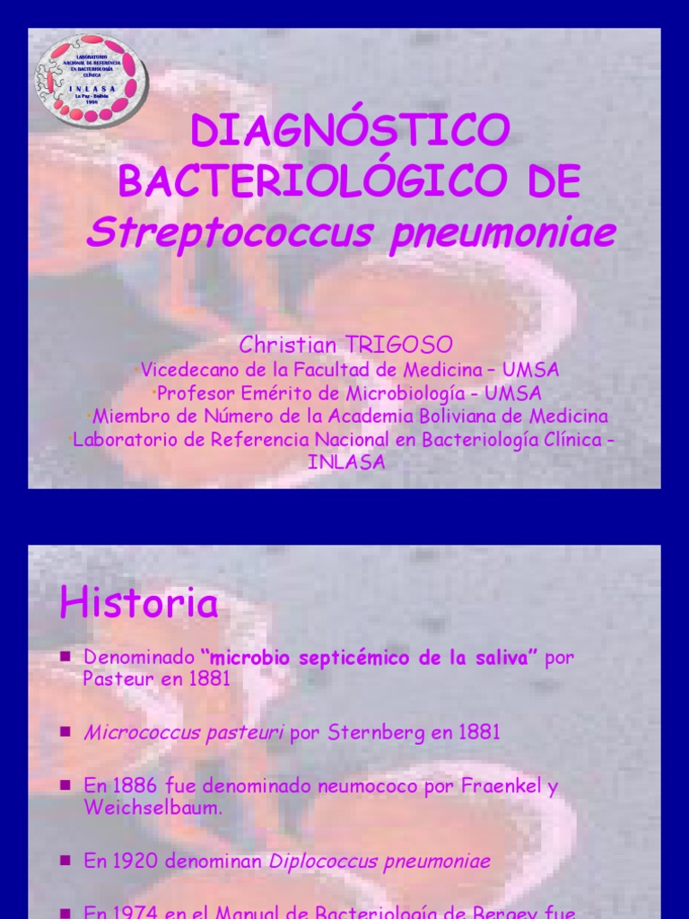 Diagnóstico de Streptococcus pneumoniae | PDF | Especialidades Medicas | Enfermedades y trastornos