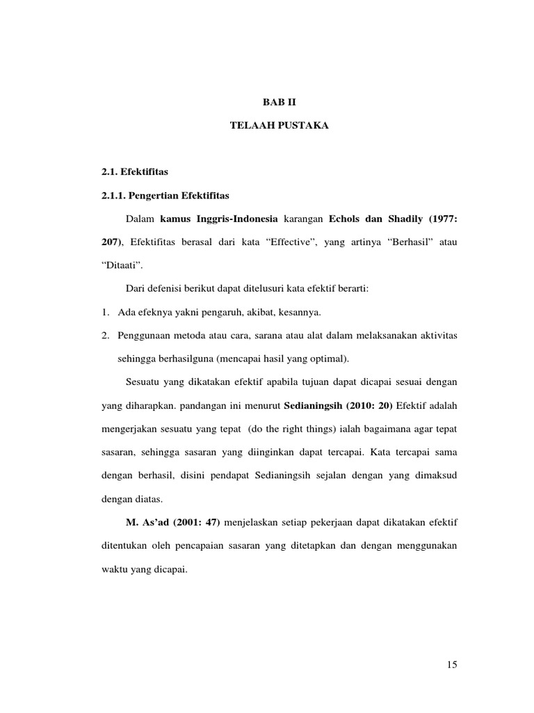 Teori Efektivitas Organisasi | PDF