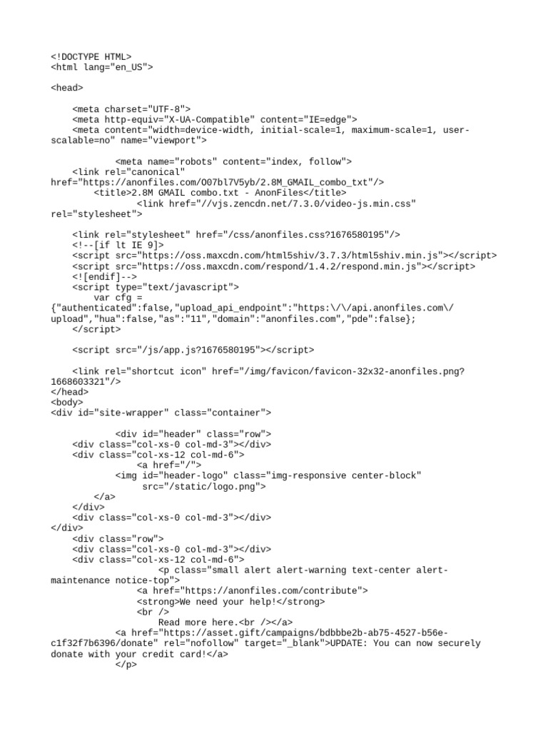 2.8M GMAIL Combo | Download Free PDF | Computing | Software
