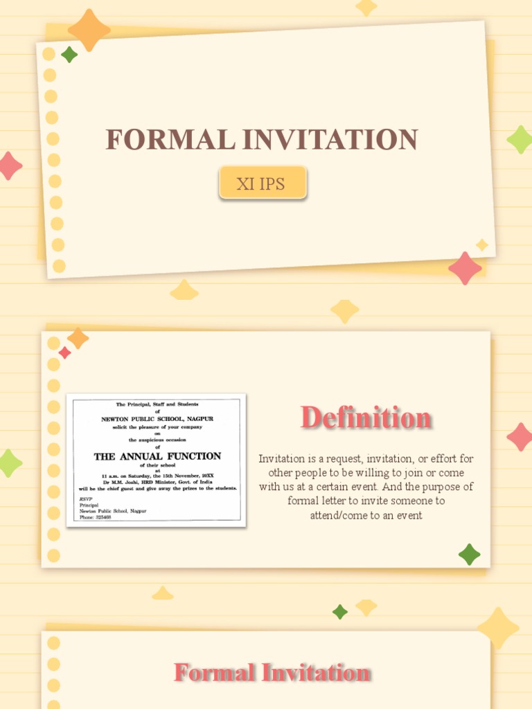 Formal Invitation Xi Ips | PDF