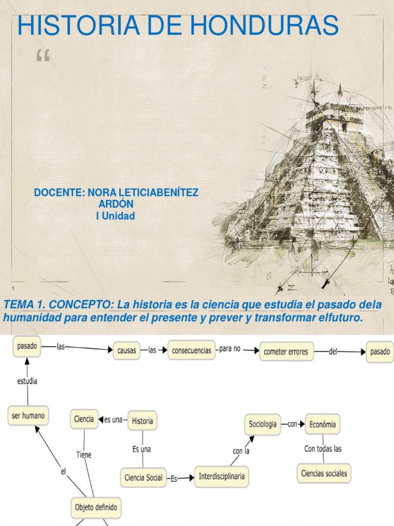 PRESENTACIÓN POWERPOINT - HISTORIA DE HONDURAS-I Unidad | PDF ...