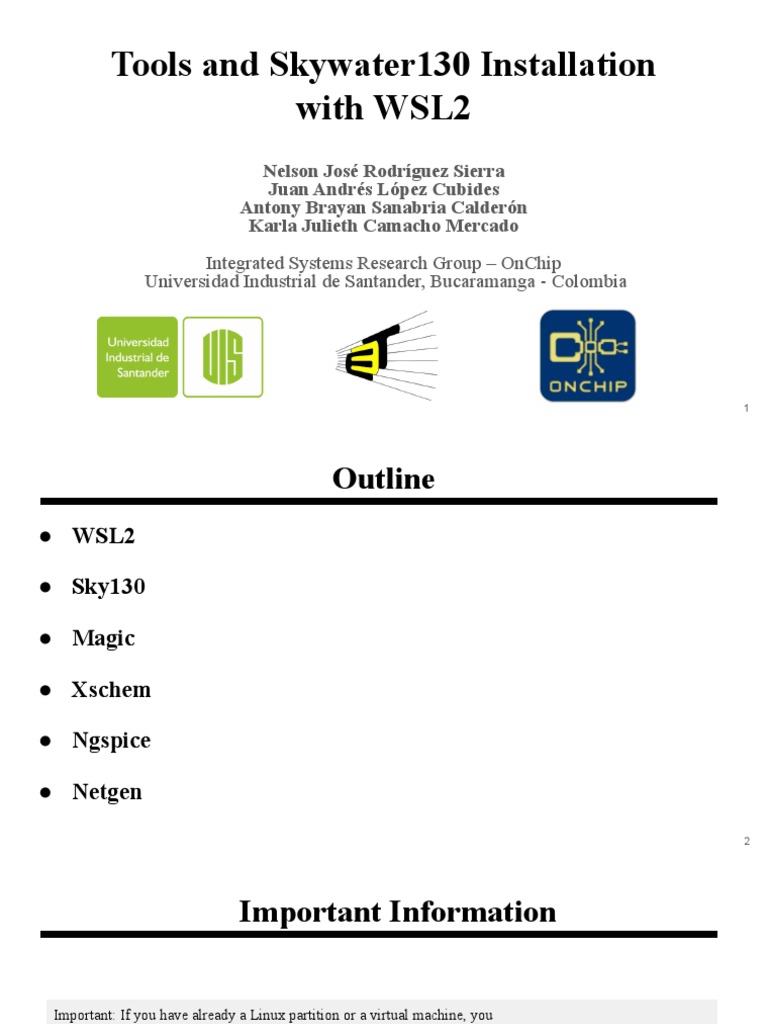 Tools and Sky130 Installation With WSL2 | PDF | Library (Computing) | Directory (Computing)