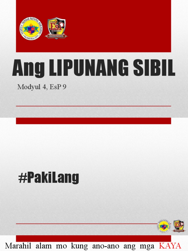 Modyul 4 Ang LIPUNANG SIBIL | PDF