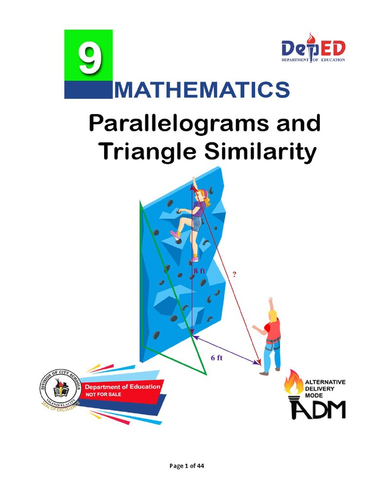 Math 9 Module For 3rd Quarter | PDF | Rectangle | Perpendicular