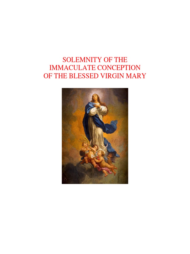 Immaculate Concepcion (A) | PDF | Eucharist | Mary, Mother Of Jesus