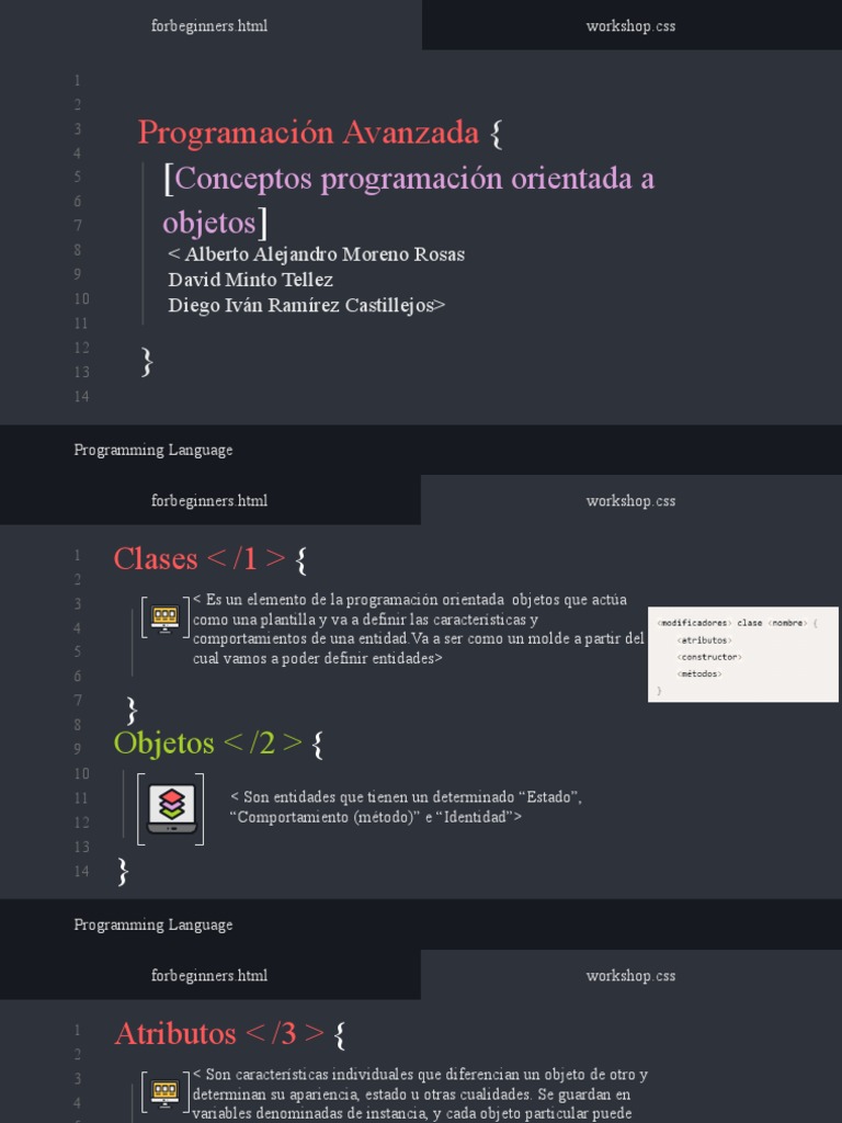Conceptos Programación Orientada A Objetos Pdf Objeto Informática Programación Orientada