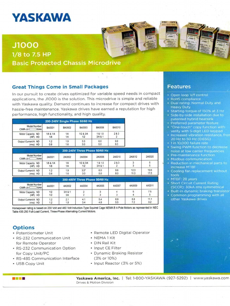 Hoja Tecnica J1000 | PDF