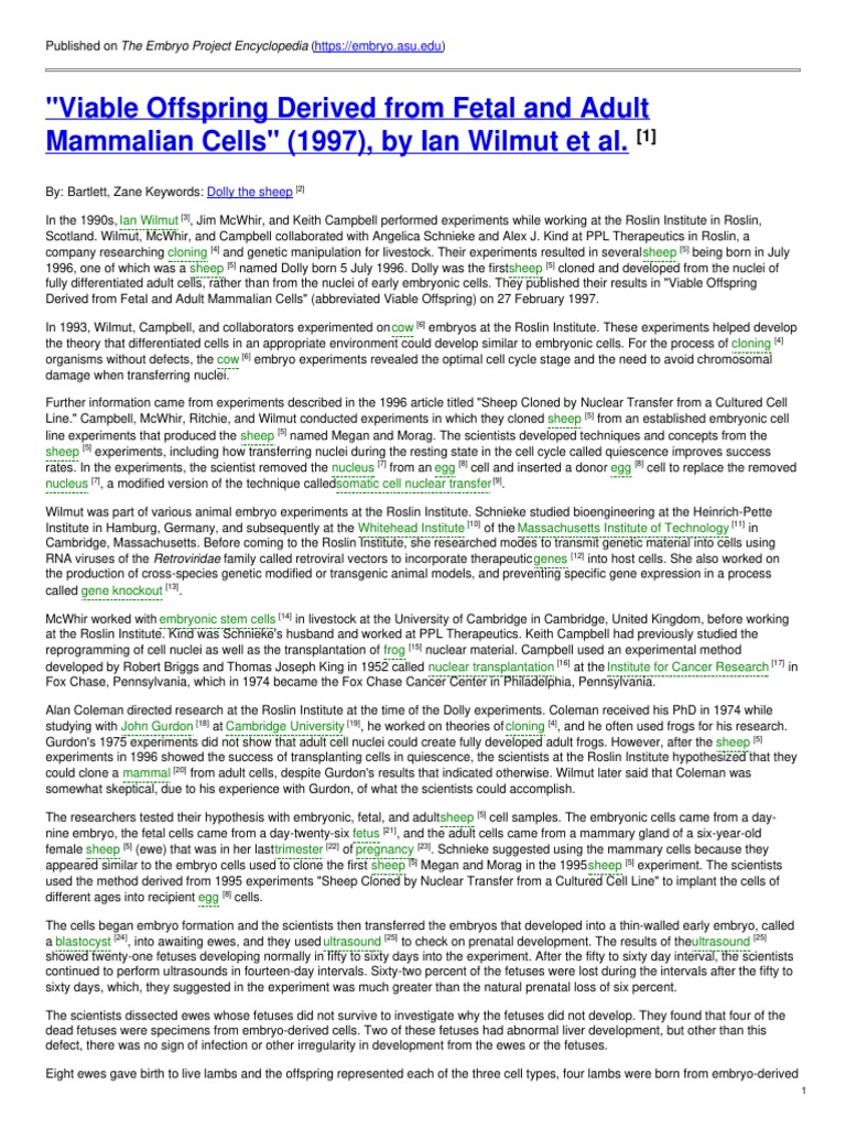 The Embryo Project Encyclopedia - Quotviable Offspring Derived From ...