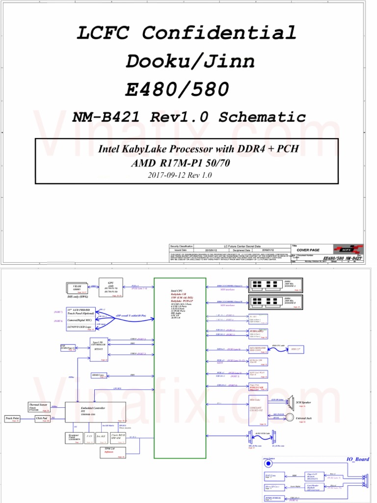 Thinkpad E580 LCFC Nm-b421 Dis E480 E580 r1.0 | PDF