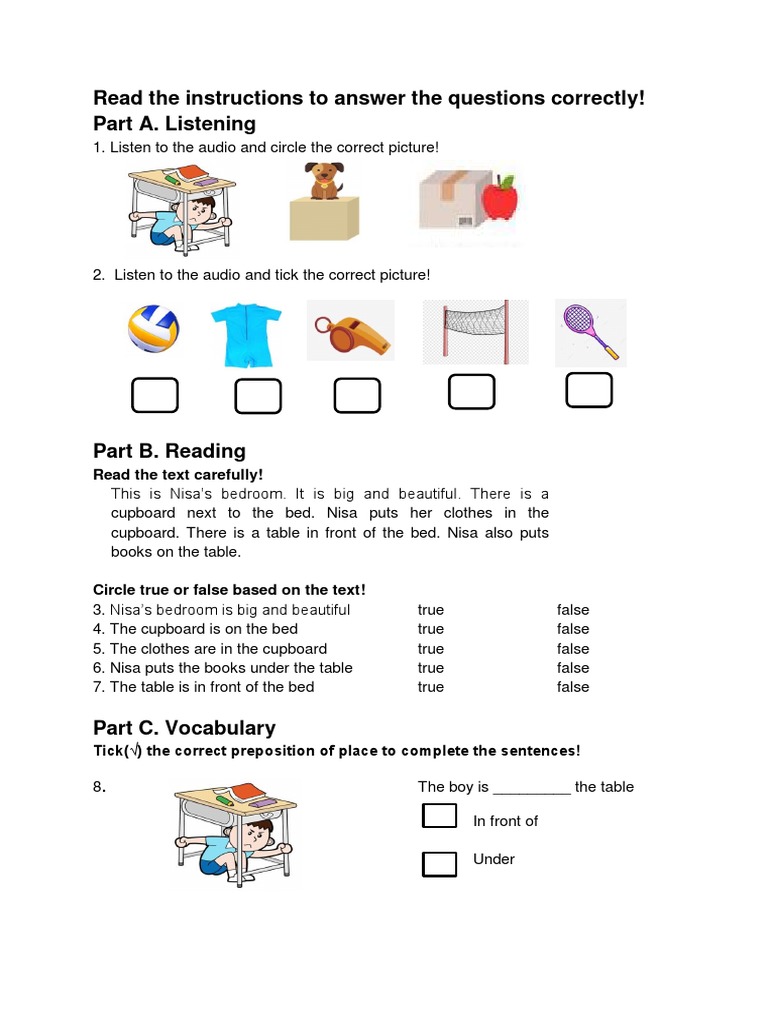 Lat Soal English Daily Test Preposition | PDF