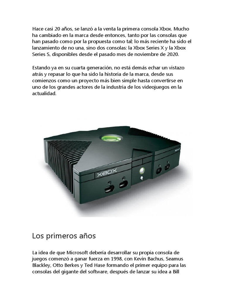Historia Del Xbox | PDF