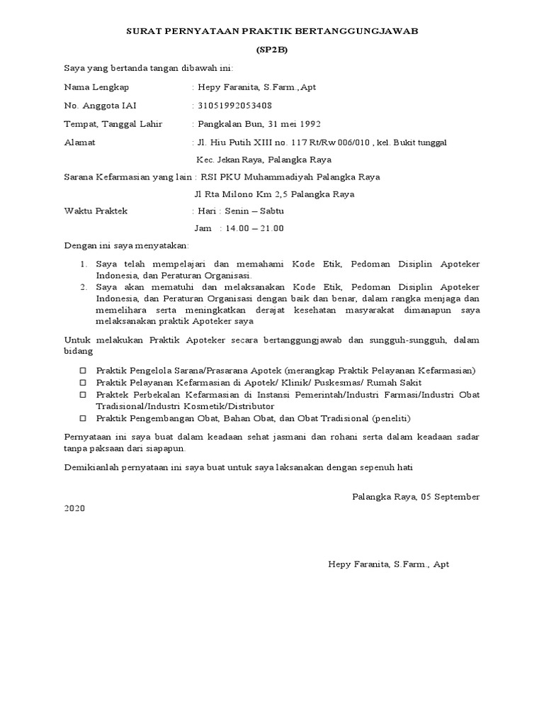 SURAT P2B Berkah Sehat | PDF
